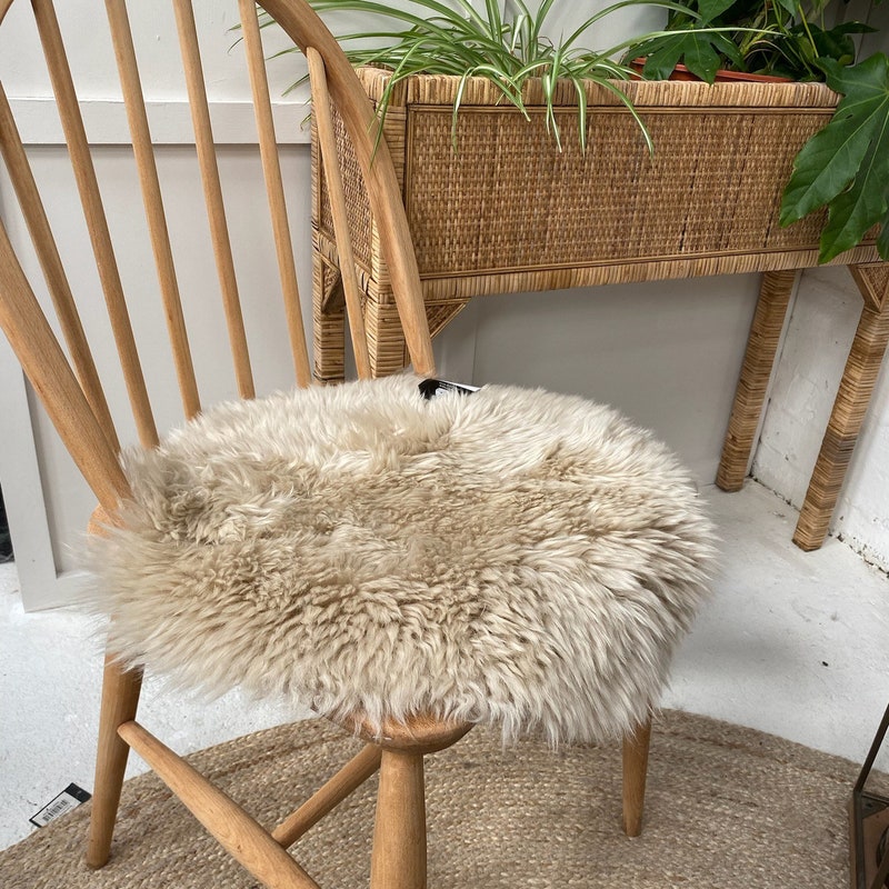 Sheepskin Chair Pad - Etsy