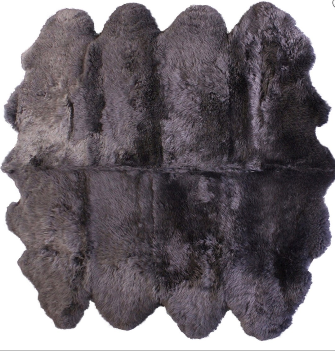 Large Chocolate Brown Rug . 8 Skin Dark Brown Luxury Sheepskin Rug ...