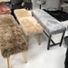 Sheepskin Covered Bench, Genuine Sheepskin Bench , Bench Seat, Love ...
