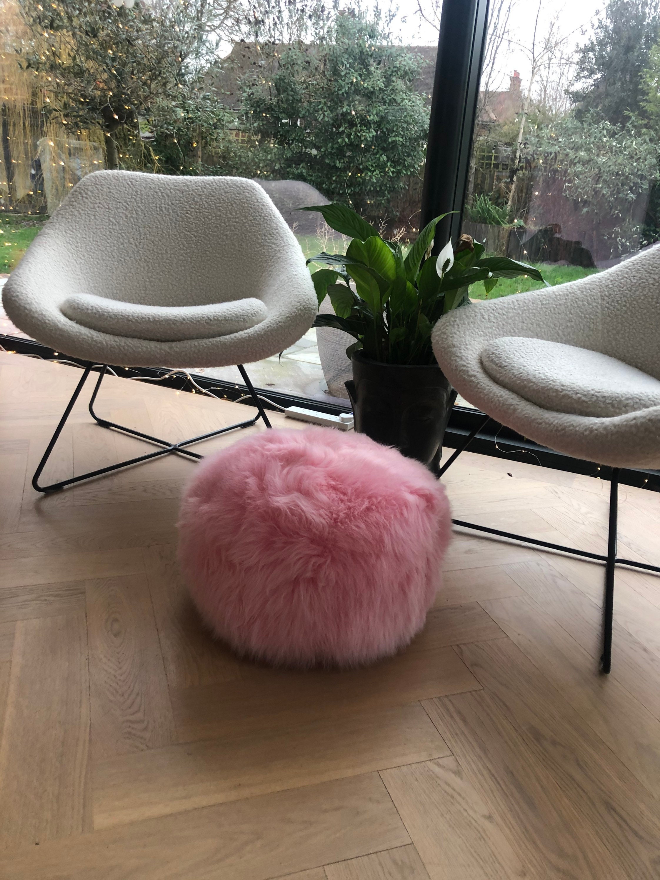 Pink Footstool