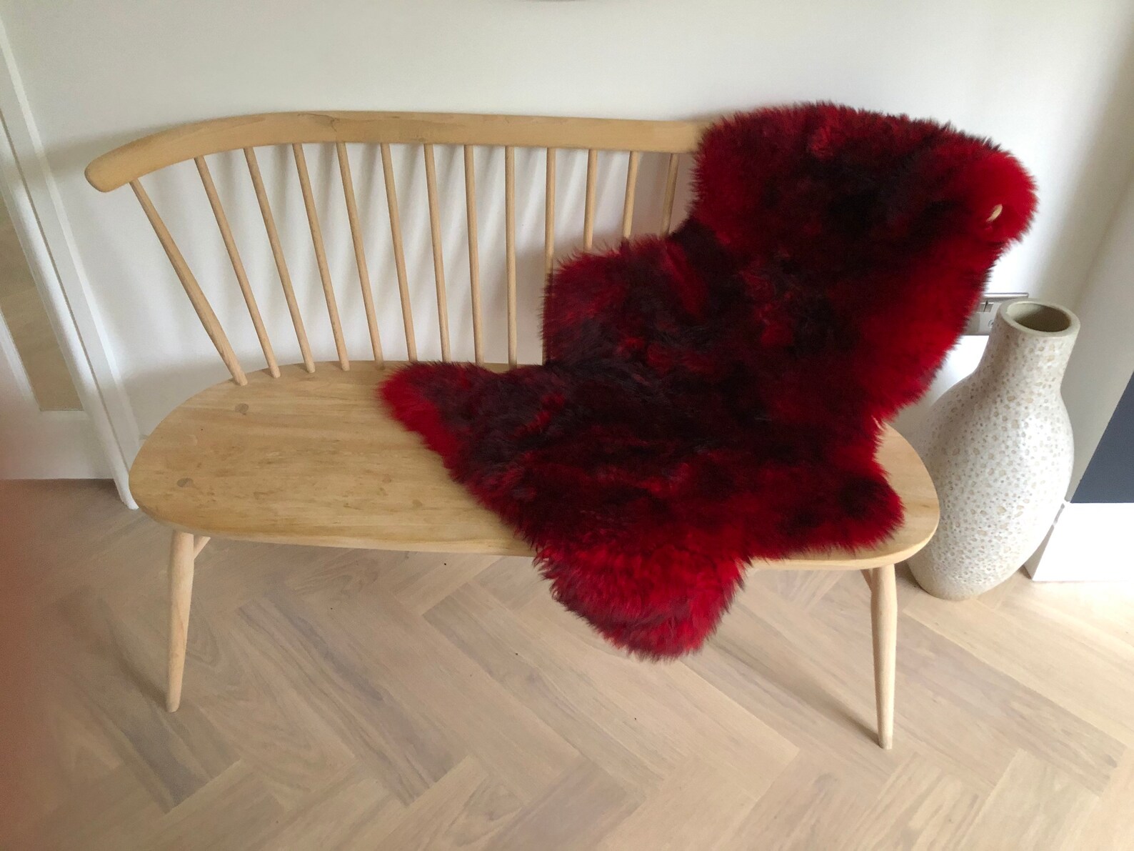 Gorgeous Australian Red Single Sheepskin With Black Tips - Etsy UK