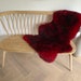 Gorgeous Australian Red Single Sheepskin With Black Tips, Sheepskin ...