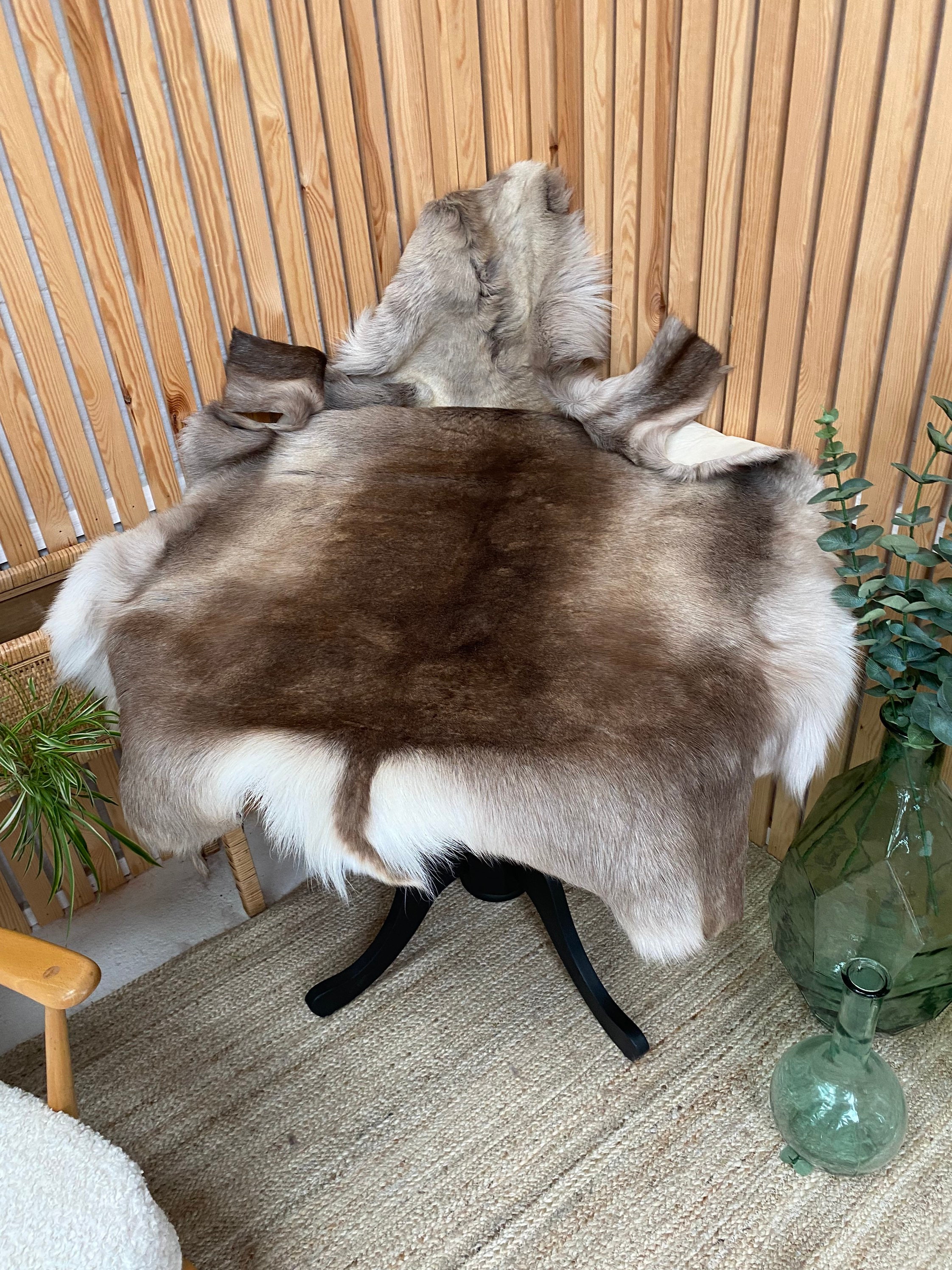 Reindeer Rug Genuine Luxury Eco Hide Nordic Decor - Etsy