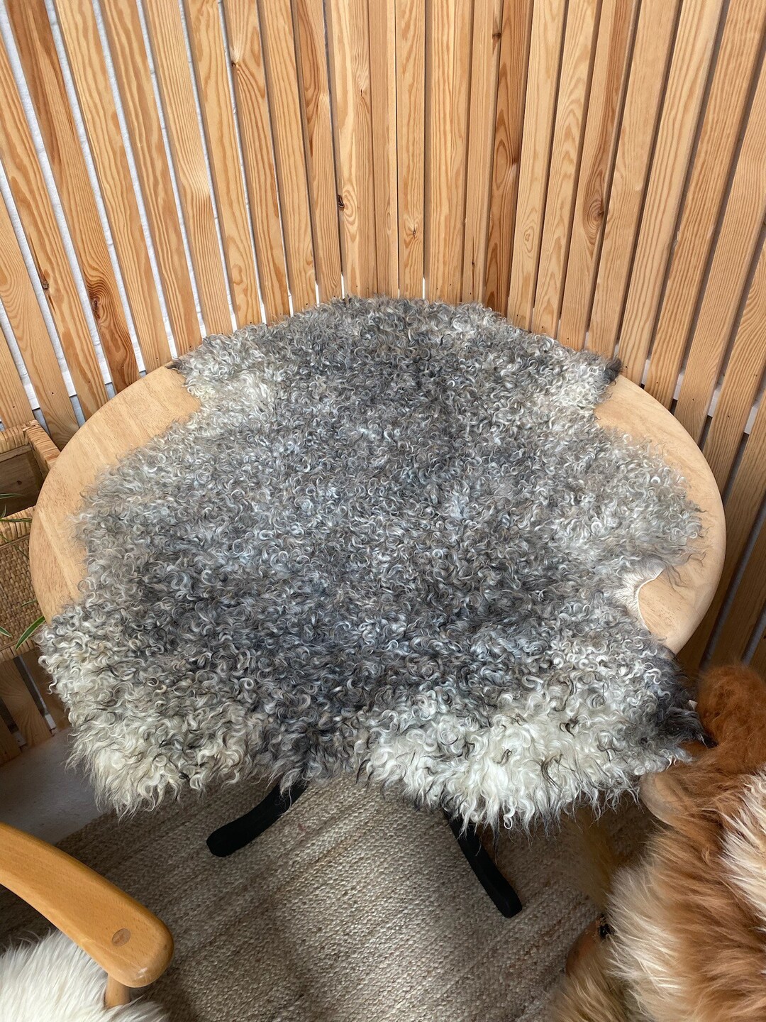 Natural Gotland Sheepskin Grey Gotland Rare Sheepskin Rug - Etsy