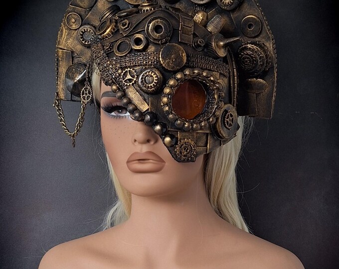 Steampunk,cyborg,halloween, Fancy Dress,cosplay Headdress - Etsy UK
