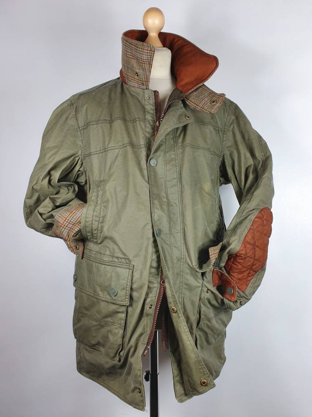 Men's Luxury Wax Jacket + the Robin Hood - Etsy