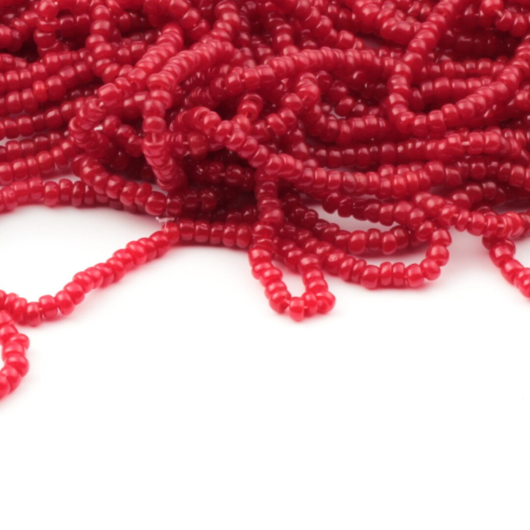 Lot 5000 Crimson Red Glass Seed Beads 18bpi 11/0 Czech Vintage - Etsy