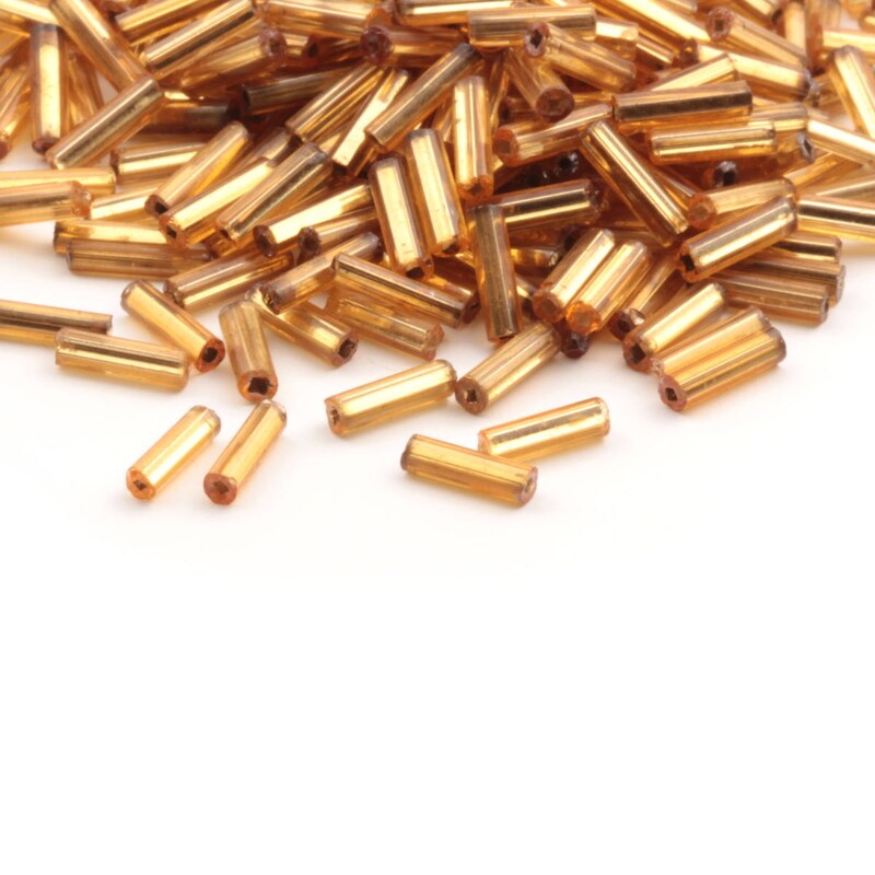 Gold Bugle Beads - Etsy