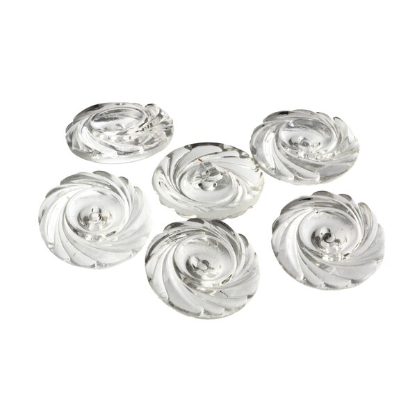 Clear Glass Buttons - Etsy