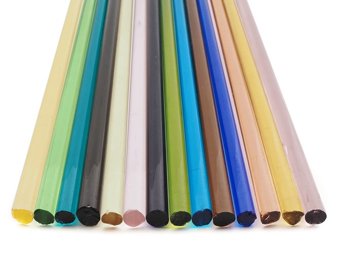 Lot 14pcs Czech Transparent Glass Rods Bead Making Lampwork 774g - Etsy