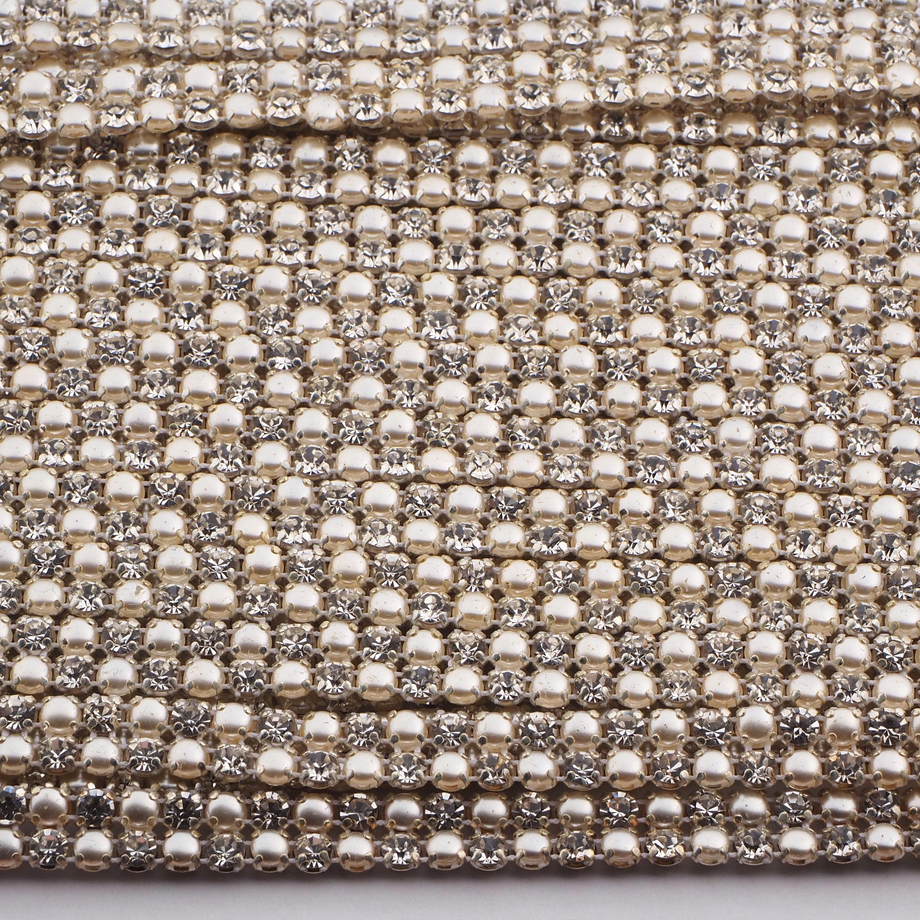 Preciosa 2 Row, Ss22 4.9 Mm 1 Meter Sparkle Pearl Clear Crystal ...