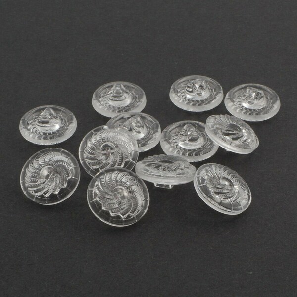 Clear Glass Buttons - Etsy