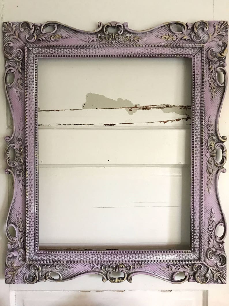 Pink Nursery Frame Shabby Painted Wedding Frame French | Etsy