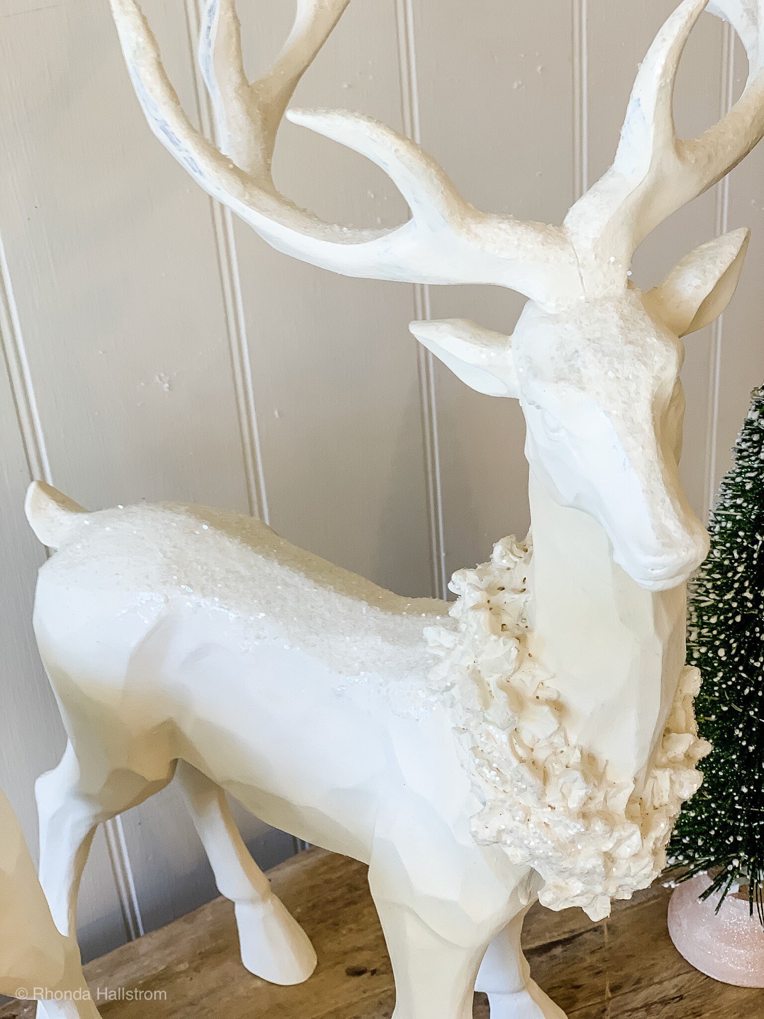 Christmas Reindeer Statue Holiday Table Centerpiece | Etsy