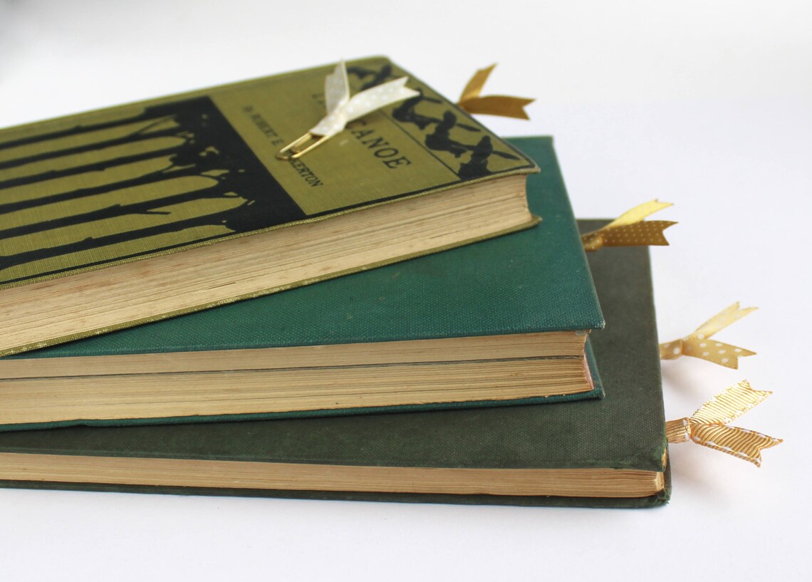 Gold Desk Decor Paper Clip Bookmark Gold Paper Clips - Etsy