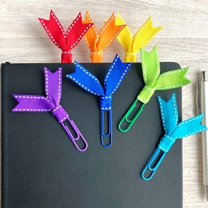 Set of Planner Page Markers, Paper Clip Bookmark, - Etsy