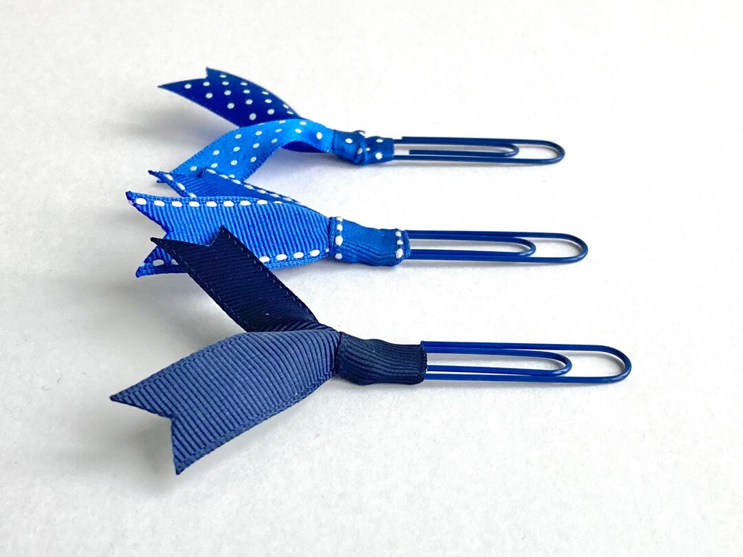Large Paperclips, Blue Planner Tabs, - Etsy