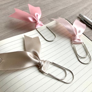 Paper Clip Bookmark , Silver Planner Tab - Etsy