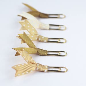 Gold Desk Decor, Paper Clip Bookmark, Gold Paper Clips, - Etsy