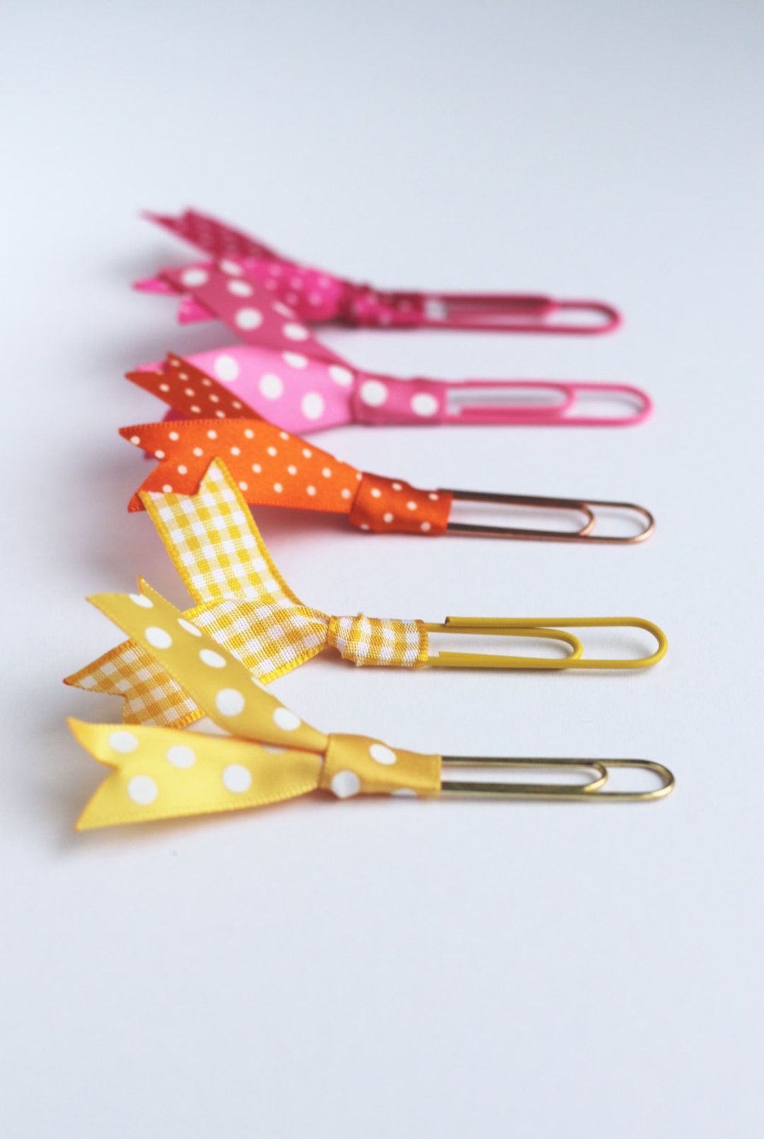 Ribbon Paper Clip, Unique Bookmark, Page Markers - Etsy