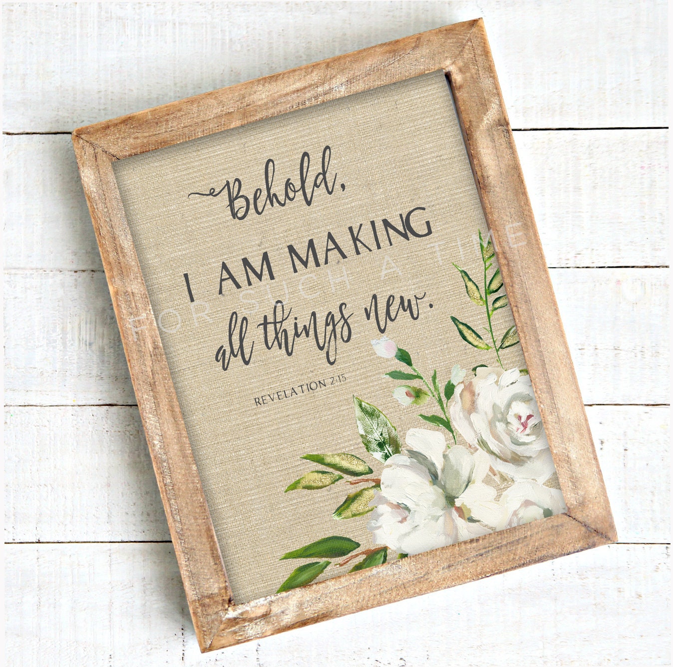 All Things New Spring Decor farmhouse Sign Spring Wall Art Print 8x10 ...