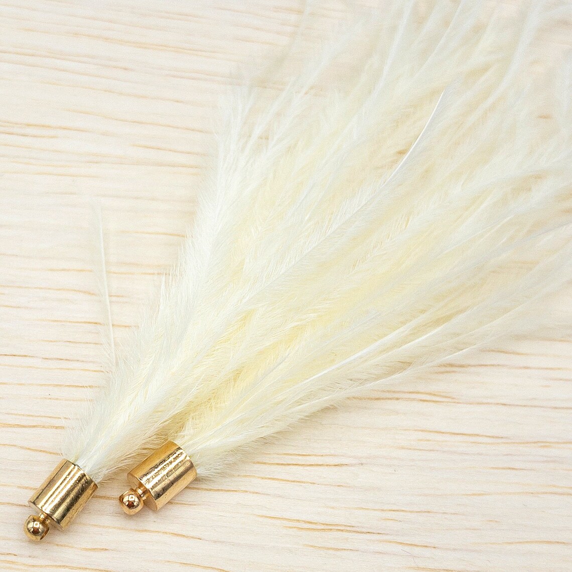 Ostrich Feather Jewelry Tassel in IVORY for Jewelry Making and - Etsy
