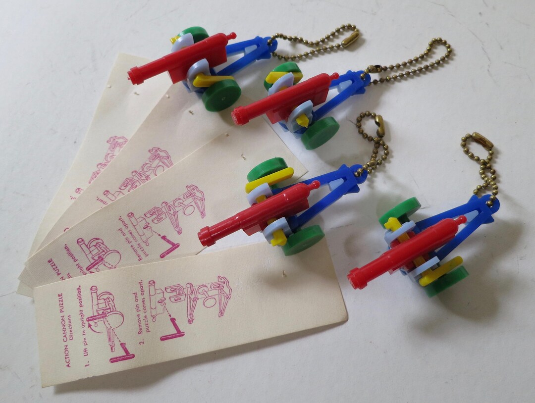 Cannon Key Chains With Instruction Sheet. - Etsy