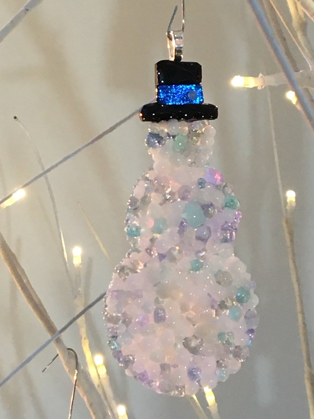 Snowman Suncatcher/keepsake Ornament - Etsy