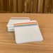 White Coasters With Rainbow Accent (set of 4) - Etsy