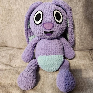 Floppy Eared Purple Bunny-large - Etsy