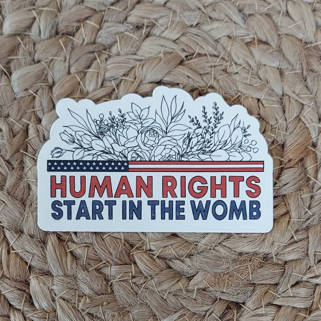 Human Rights Start in the Womb Digital Art Sticker - Etsy