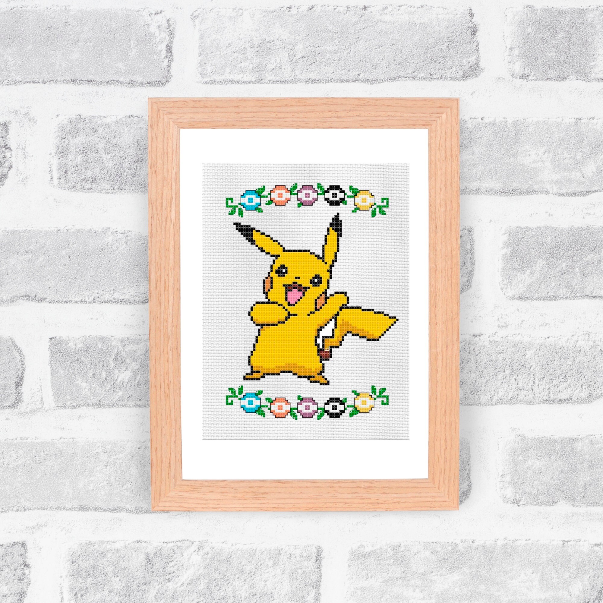 Unofficial Pokemon Pikachu cross stitch pattern - PDF Pattern - INSTANT ...