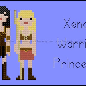 Xena Warrior Princess Inspired Cross Stitch Pattern - PDF Pattern ...