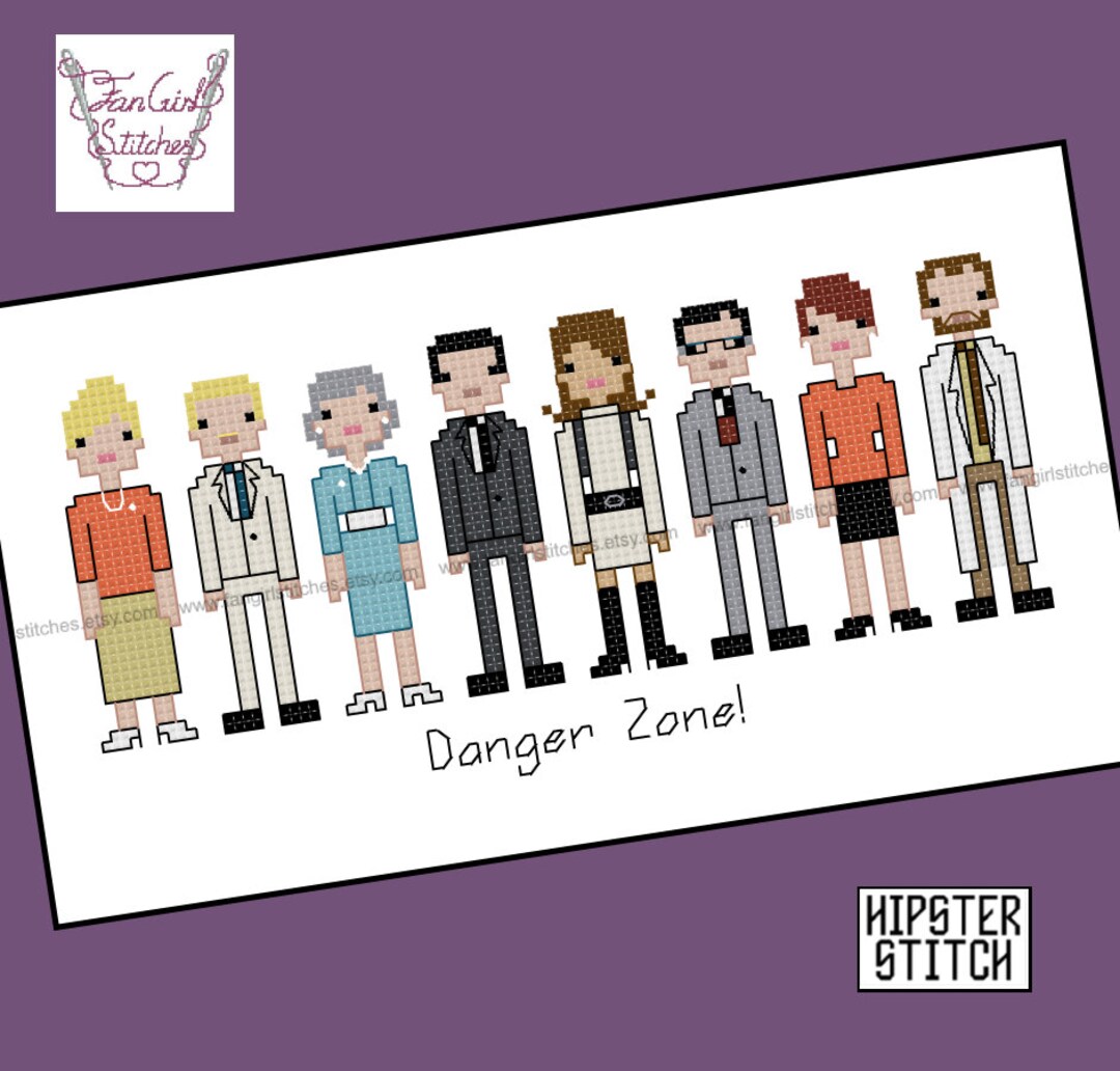 Archer Inspired Cross Stitch Pattern - PDF Pattern - INSTANT DOWNLOAD ...