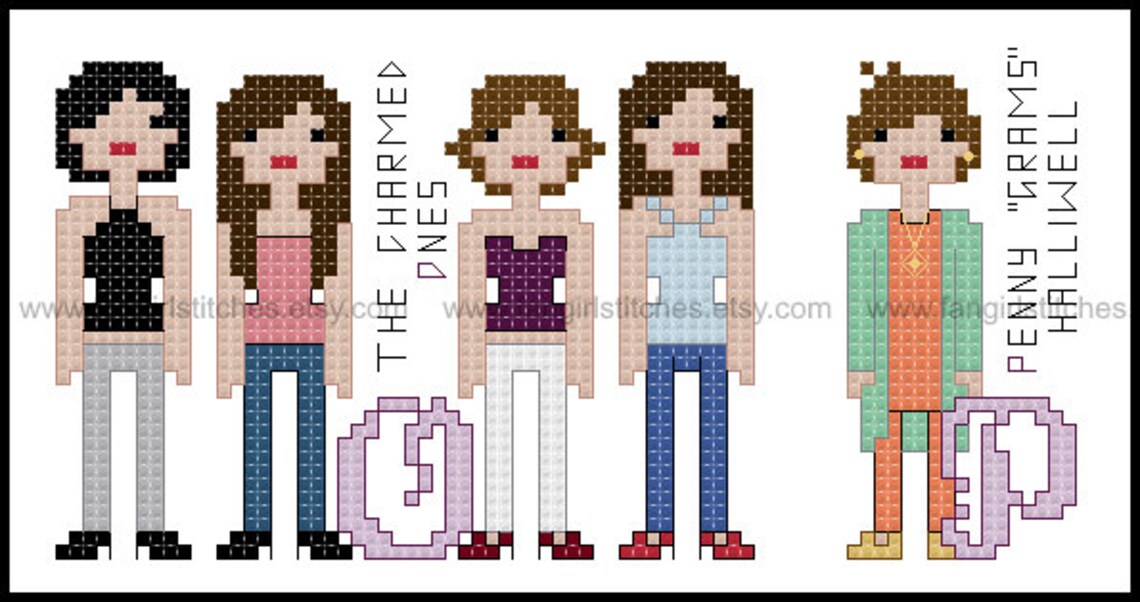 Charmed Themed Alphabet Cross Stitch - PDF Pattern - INSTANT DOWNLOAD ...