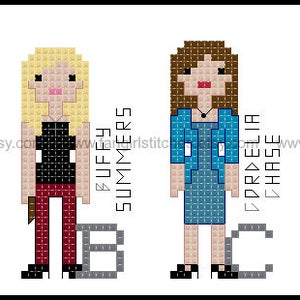 Buffy and Angel Universe Inspired Character Alphabet Cross Stitch ...