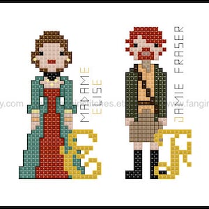 Outlander Alphabet Themed Cross Stitch Pattern - PDF Pattern - INSTANT ...