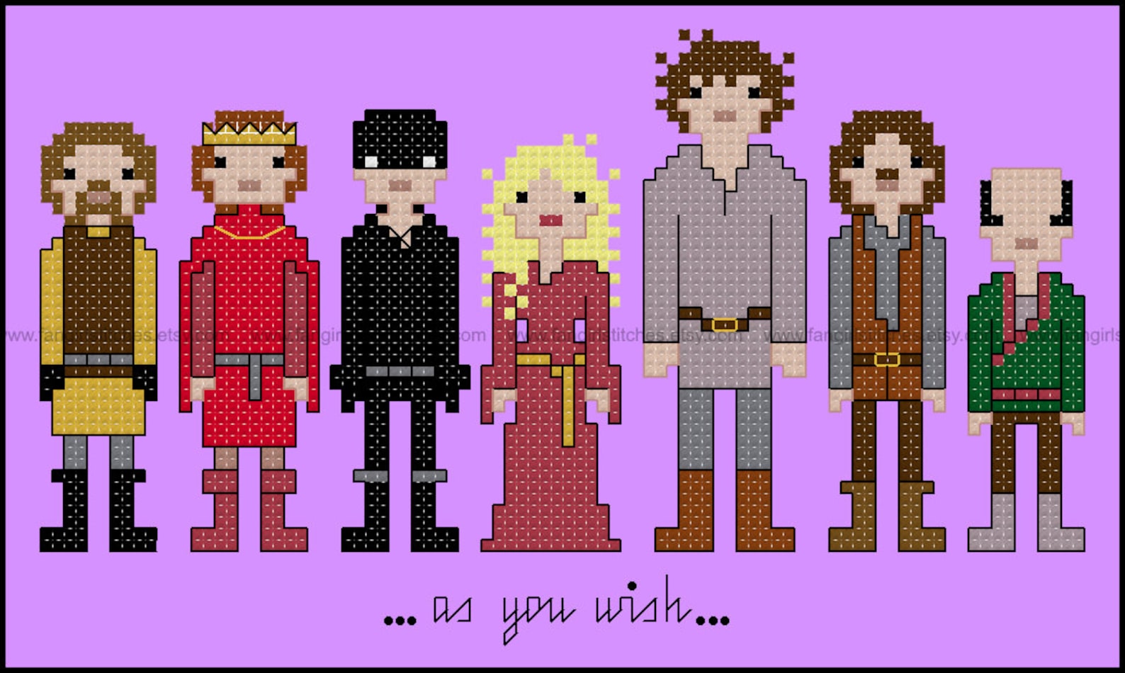 Princess Bride Inspired Cross Stitch - PDF Pattern - INSTANT DOWNLOAD ...