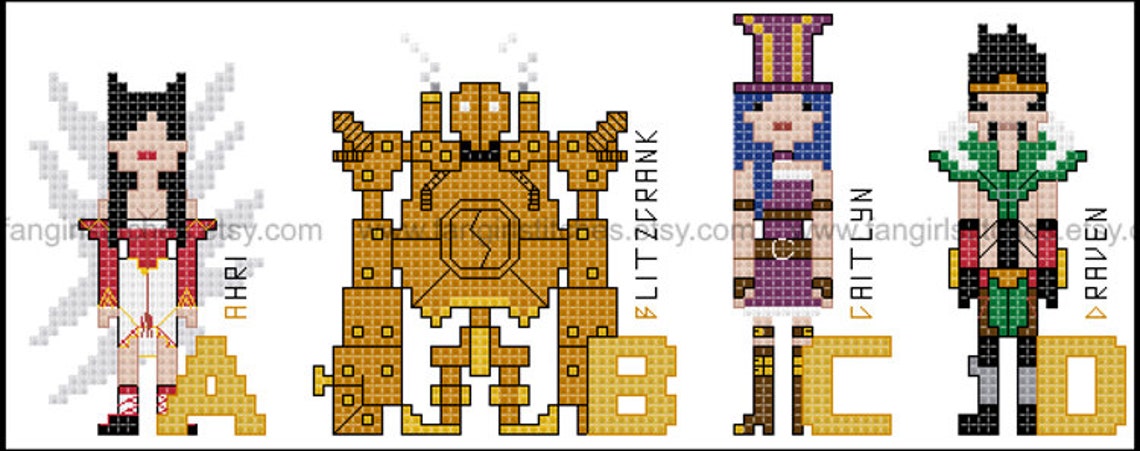 League of Legends Themed Cross Stitch Pattern PDF Pattern | Etsy