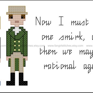 Jane Austen Cross Stitch Pattern Set - PDF Pattern - INSTANT DOWNLOAD ...