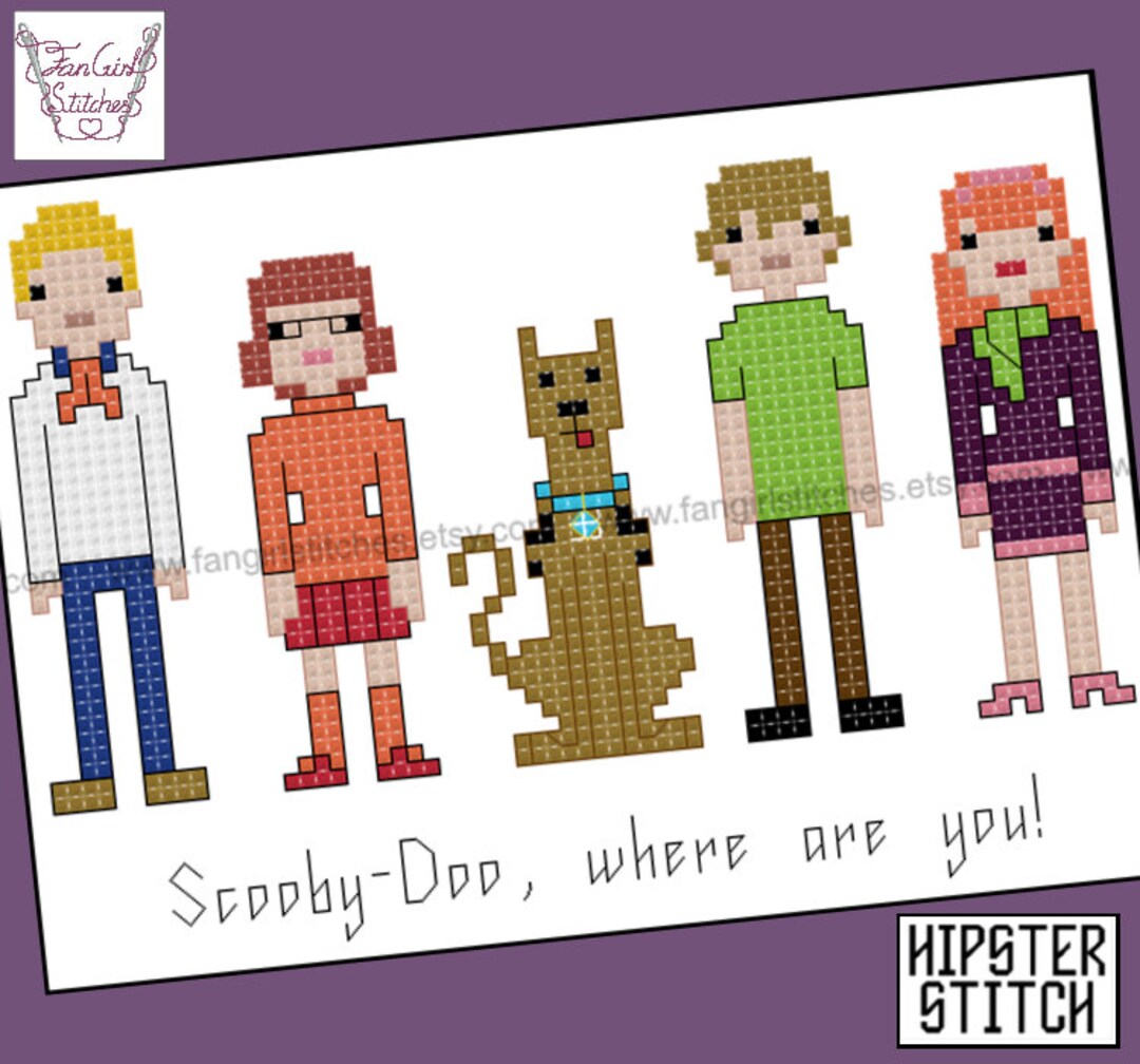 Cartoon Themed Cross Stitch Pattern - PDF Pattern - INSTANT Download ...