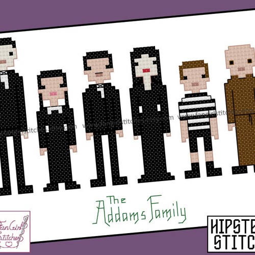 Addams Family Motto Cross Stitch Pattern - Etsy