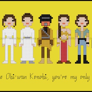 Star Wars Themed Princess Leia Cross Stitch - PDF Pattern - INSTANT ...