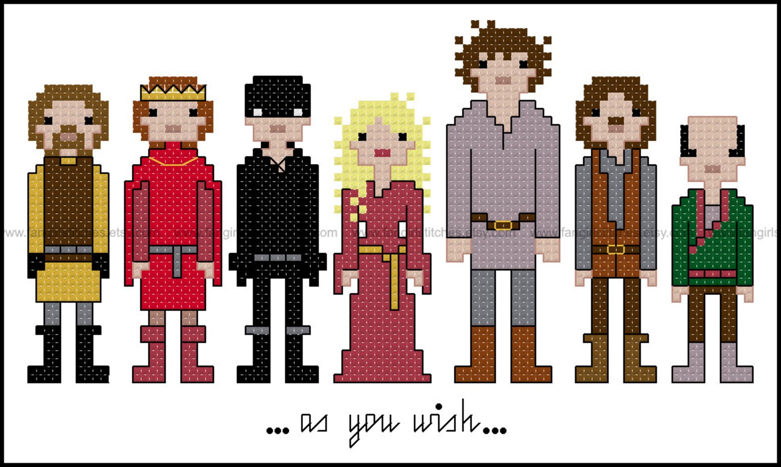Princess Bride Inspired Cross Stitch PDF Pattern INSTANT - Etsy