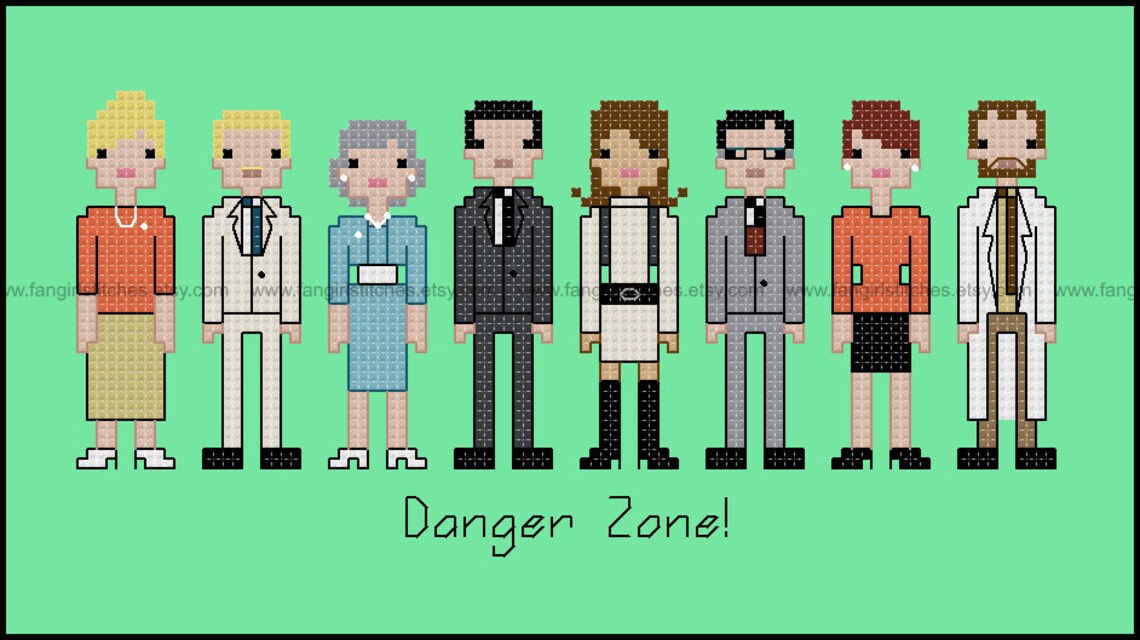 Archer Inspired Cross Stitch Pattern - PDF Pattern - INSTANT DOWNLOAD ...
