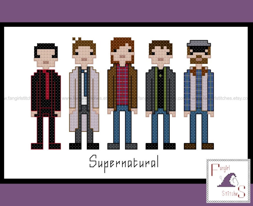 Supernatural Inspired Cross Stitch Pattern - PDF Pattern - INSTANT ...
