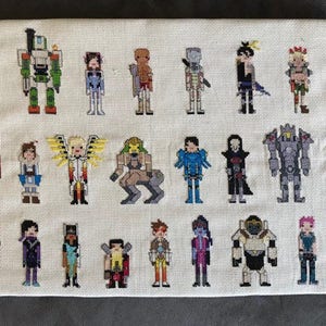 Overwatch Themed Cross Stitch PDF Pattern INSTANT DOWNLOAD - Etsy