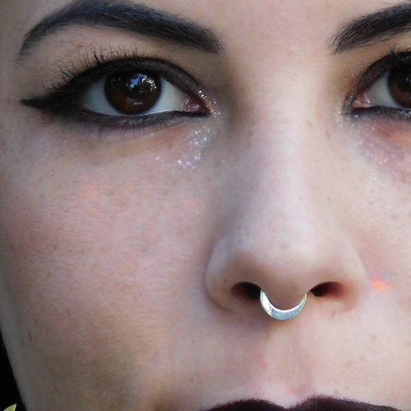 White Gold Septum - Etsy