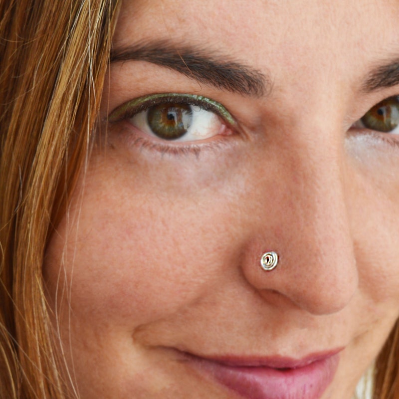 Tiny Nose Stud - Etsy