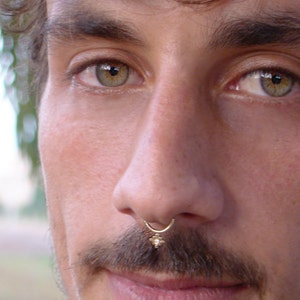 Septum for Men, Diamond Septum Ring, Gold Septum Ring, Tribal Septum ...